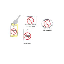 No Smoking Reminders-Plastic Key Fob